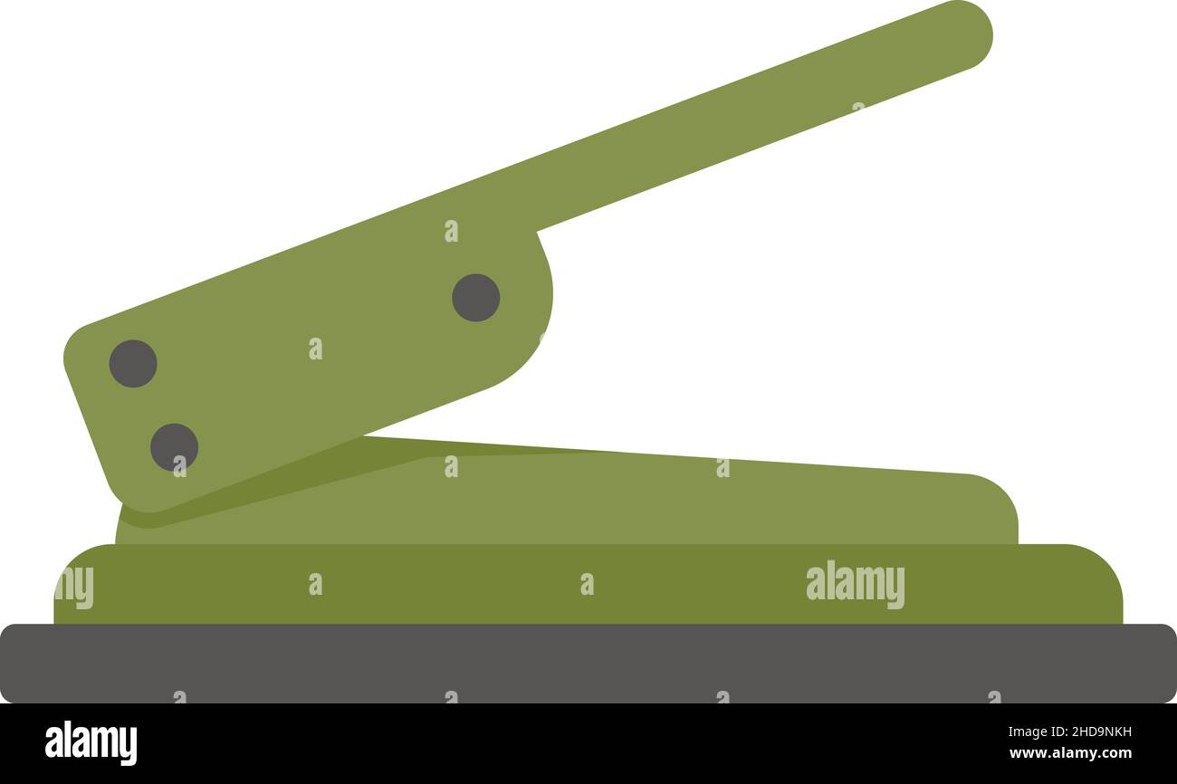 Craft hole puncher icon. Flat illustration of craft hole puncher vector ...