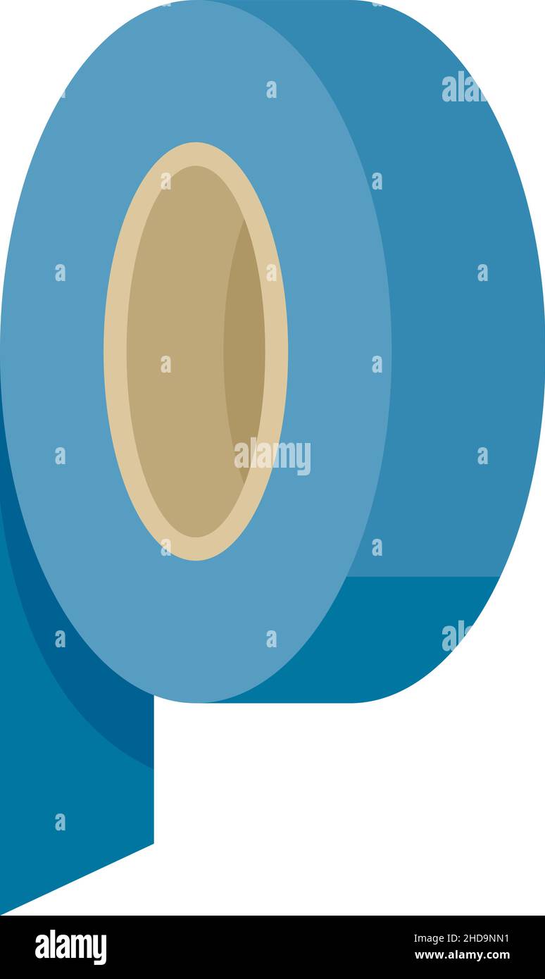 Insulating tape icon. Flat illustration of insulating tape vector icon isolated on white ...