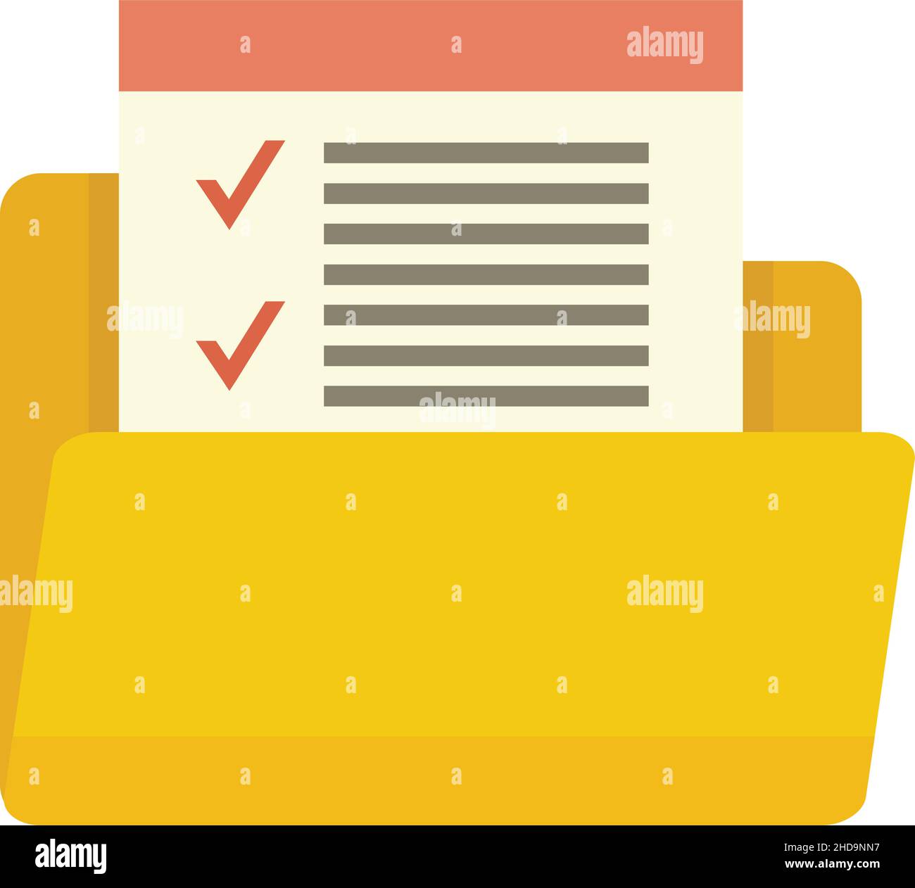 Manager personal folder icon. Flat illustration of Manager personal ...