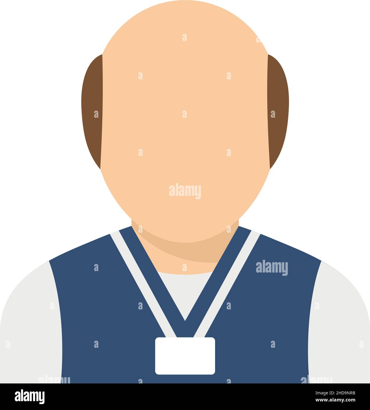 Shop seller icon. Flat illustration of Shop seller vector icon isolated ...