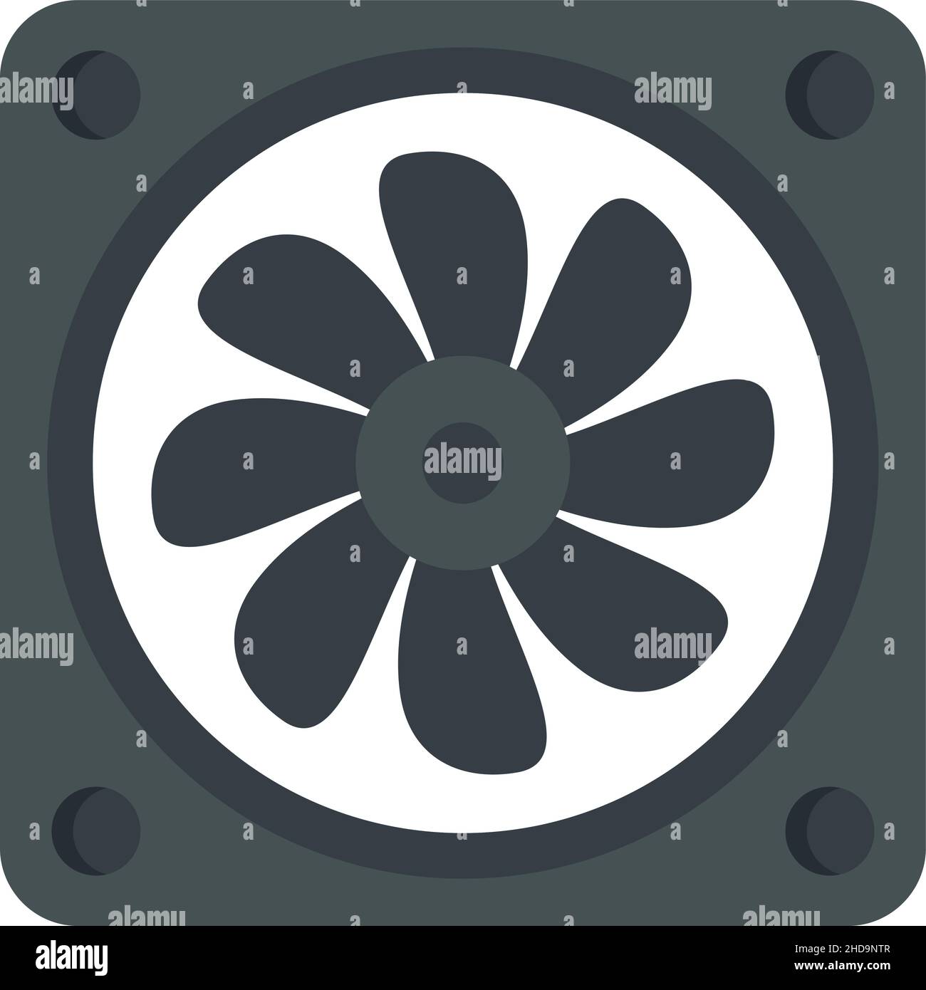 Ventilation fan icon. Flat illustration of Ventilation fan vector icon ...