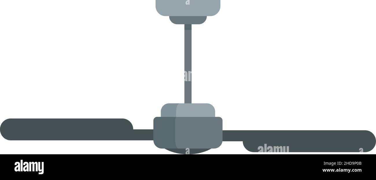 Room ventilation fan icon. Flat illustration of Room ventilation fan ...