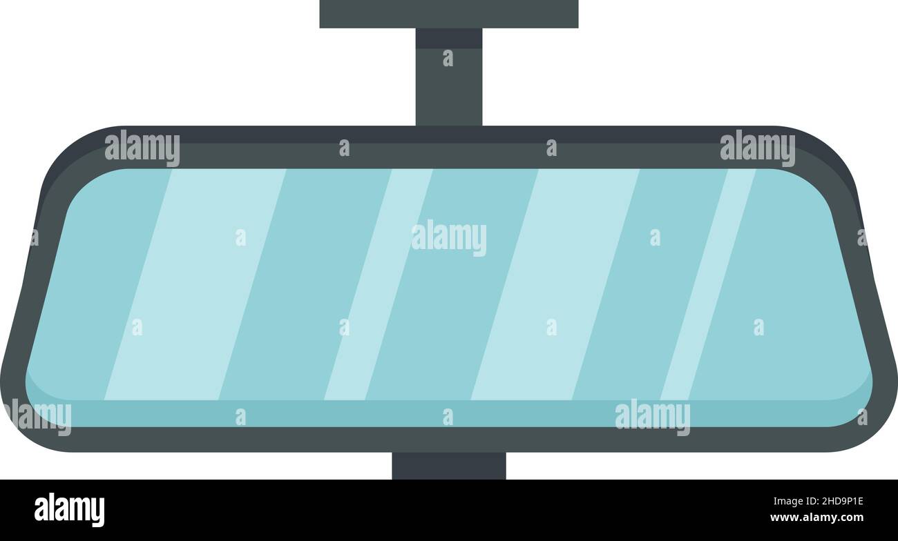 Car indoor mirror icon. Flat illustration of car indoor mirror vector ...