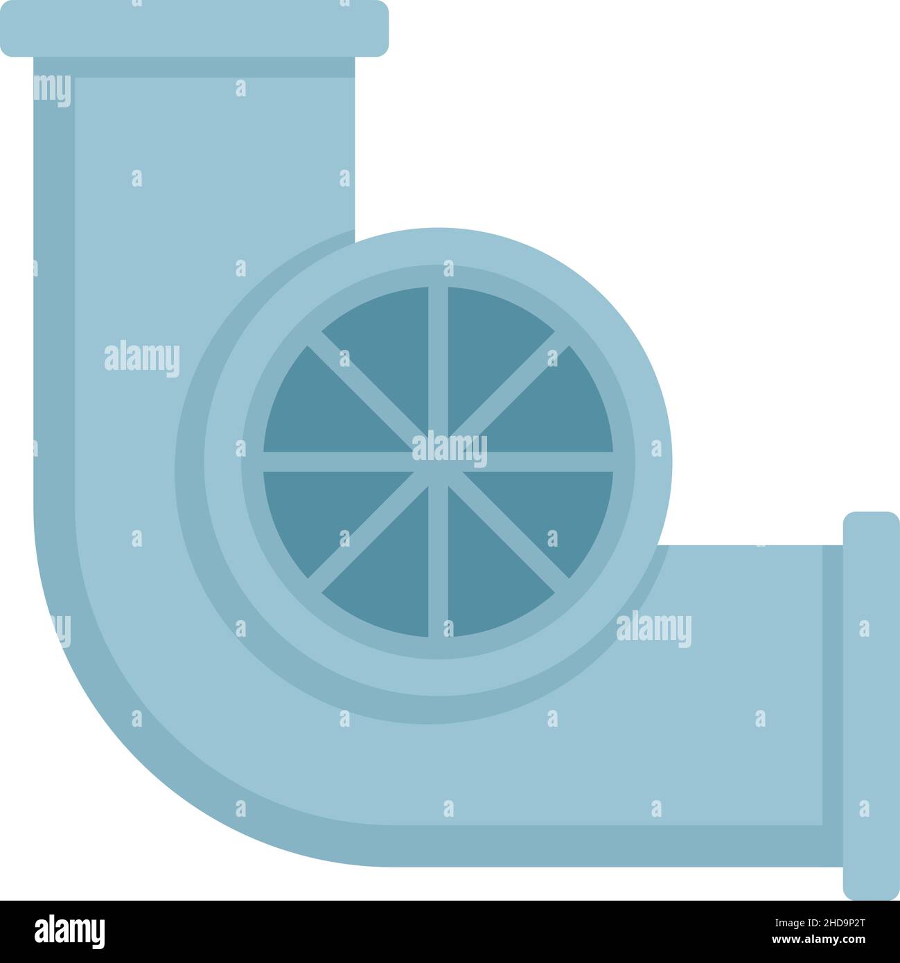 Building ventilation icon. Flat illustration of Building ventilation ...