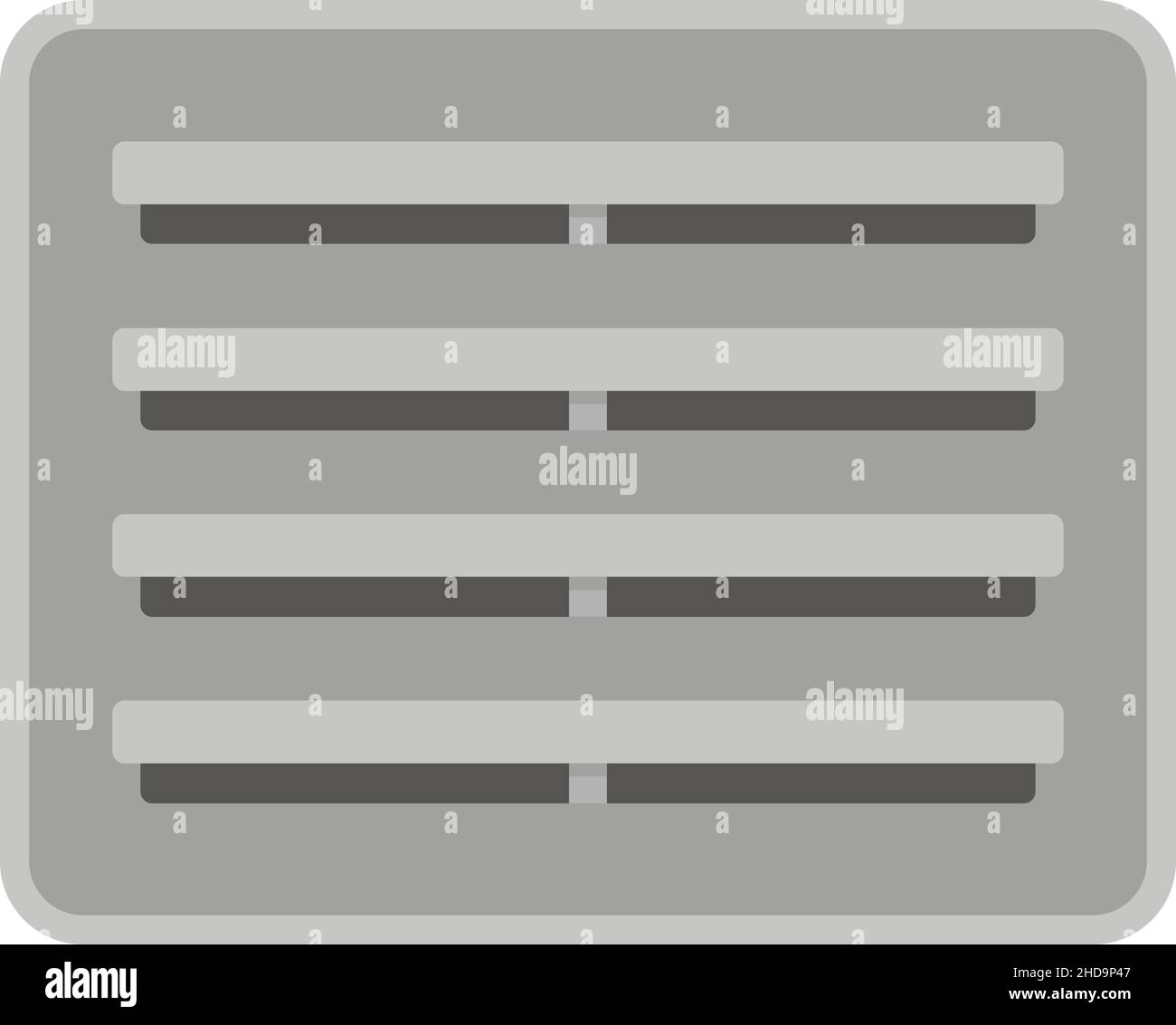 Ventilation frame icon. Flat illustration of Ventilation frame vector ...