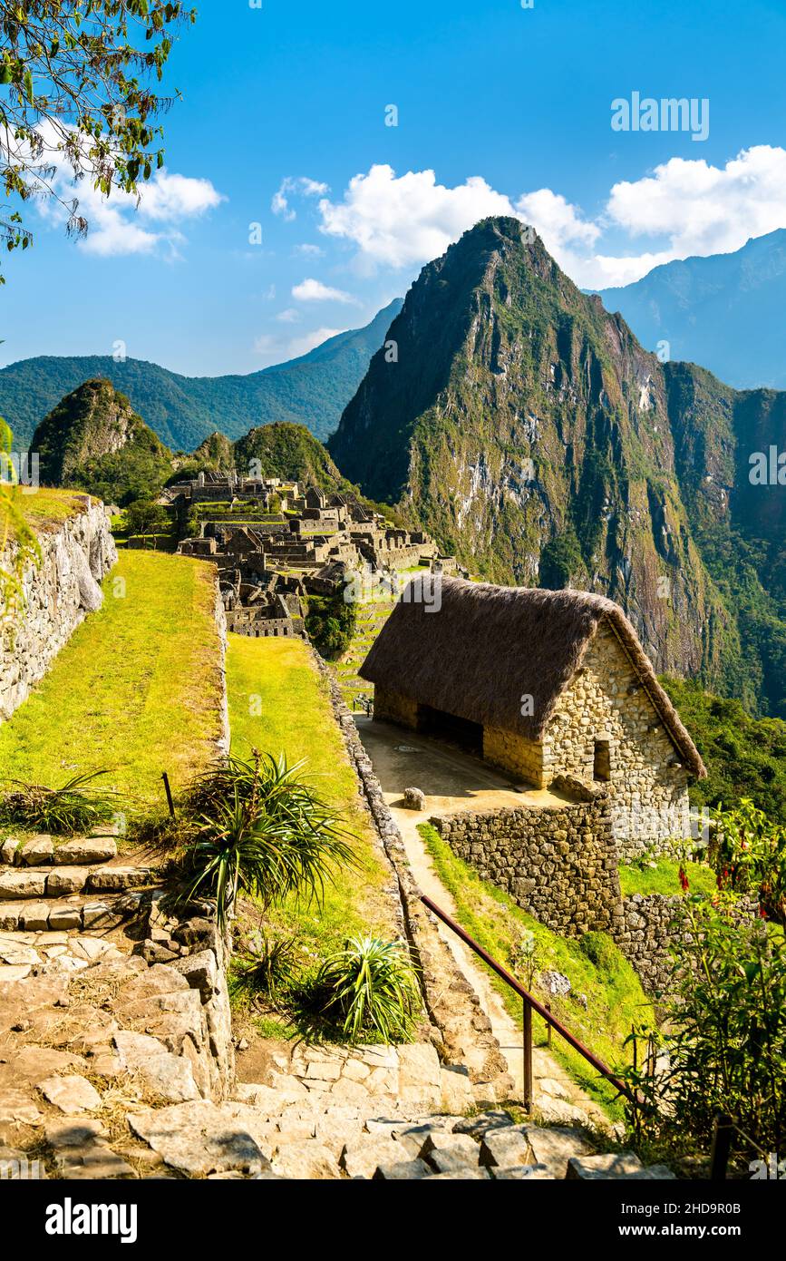 Machu Picchu Inca ruins in Peru, South America Stock Photo - Alamy