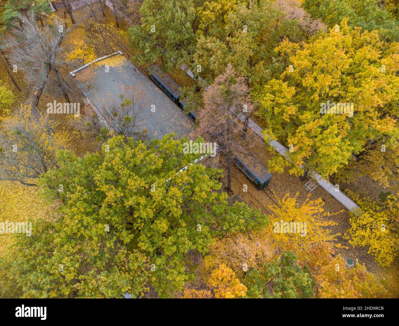 Aerial view railway track hi-res stock photography and images - Alamy