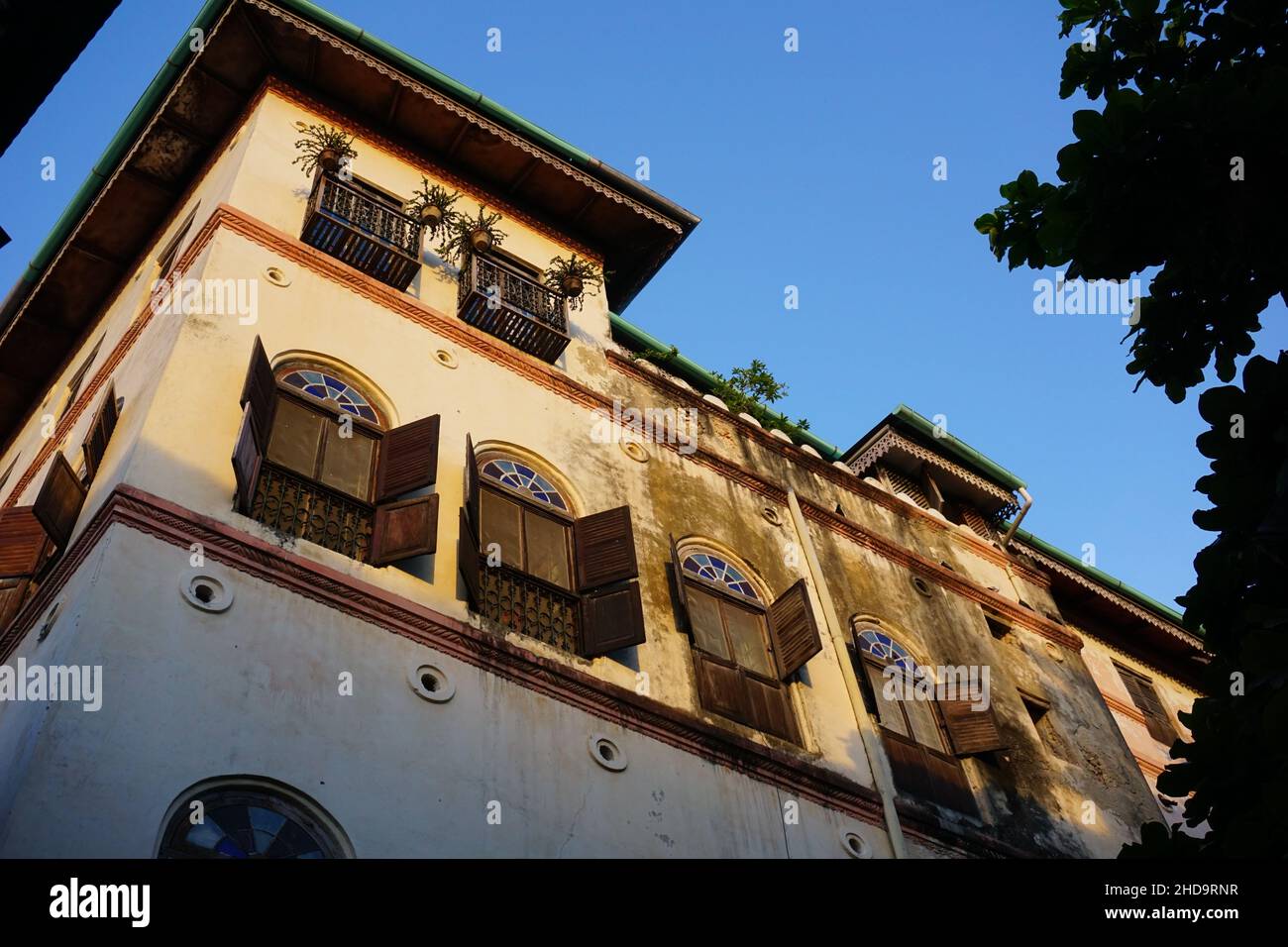 The beautiful facade of Princess Salme Museum Building, Stone Town ...