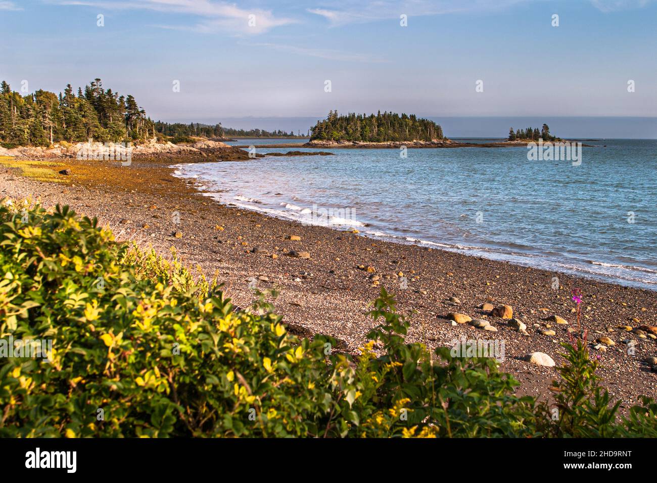 A beach at Lubec, Maine Stock Photo - Alamy