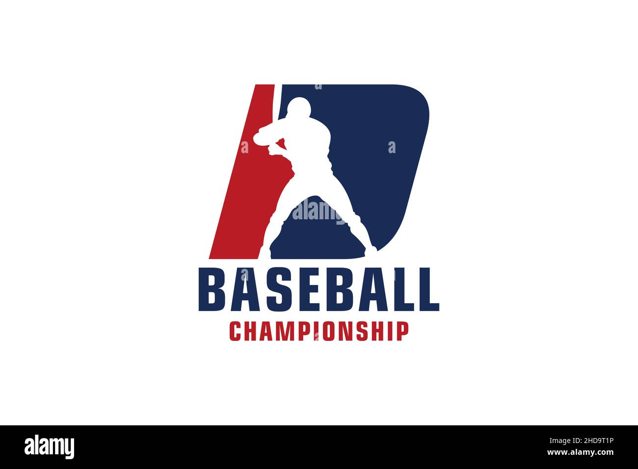Letter D with Baseball Logo Design. Vector Design Template Elements for ...