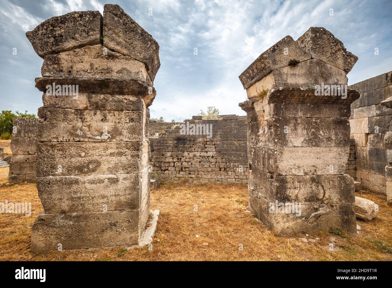 Archaeological ruins of Roman buildings of settlement in the Solin ...