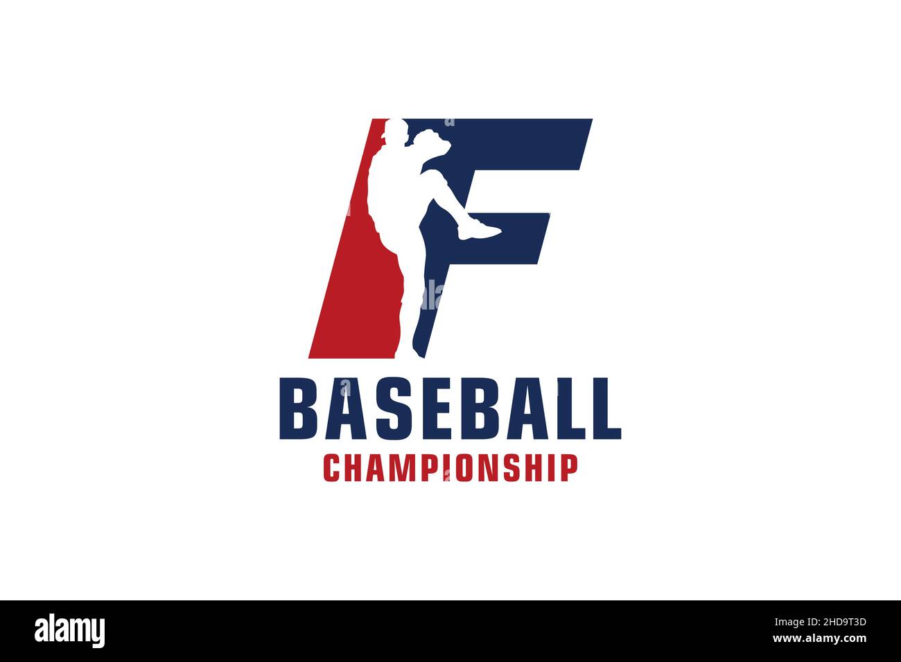 Letter F with Baseball Logo Design. Vector Design Template Elements for ...