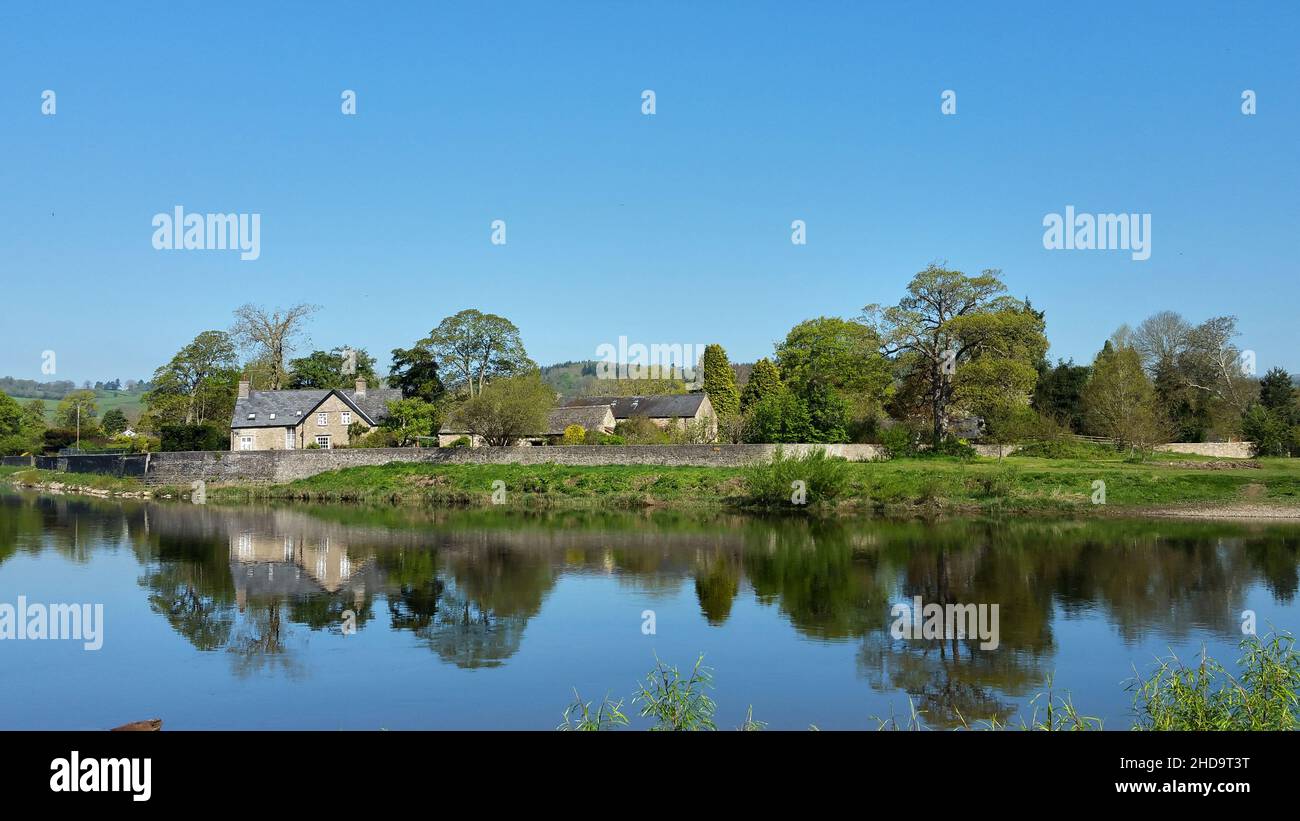 River wye reflection Stock Photo - Alamy