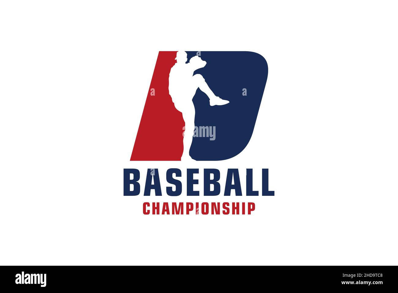 Letter D with Baseball Logo Design. Vector Design Template Elements for ...