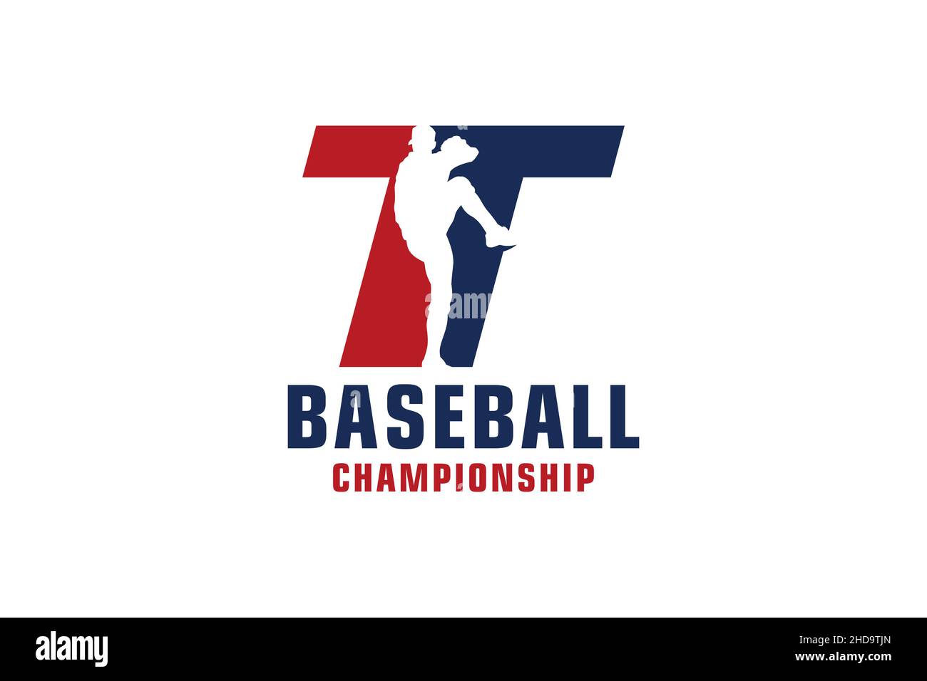 Letter T with Baseball Logo Design. Vector Design Template Elements for ...