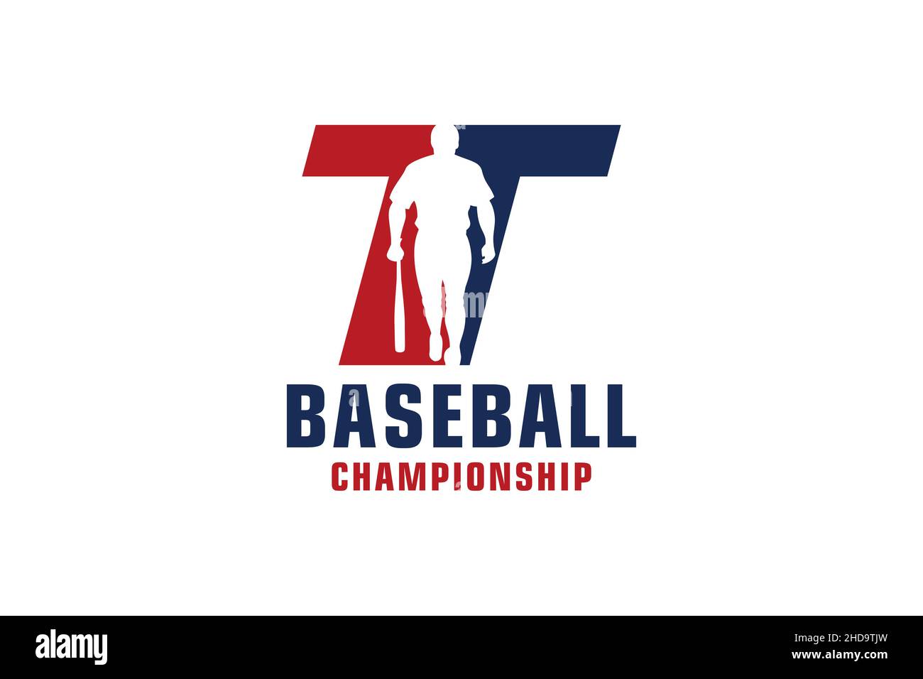 Letter T with Baseball Logo Design. Vector Design Template Elements for ...