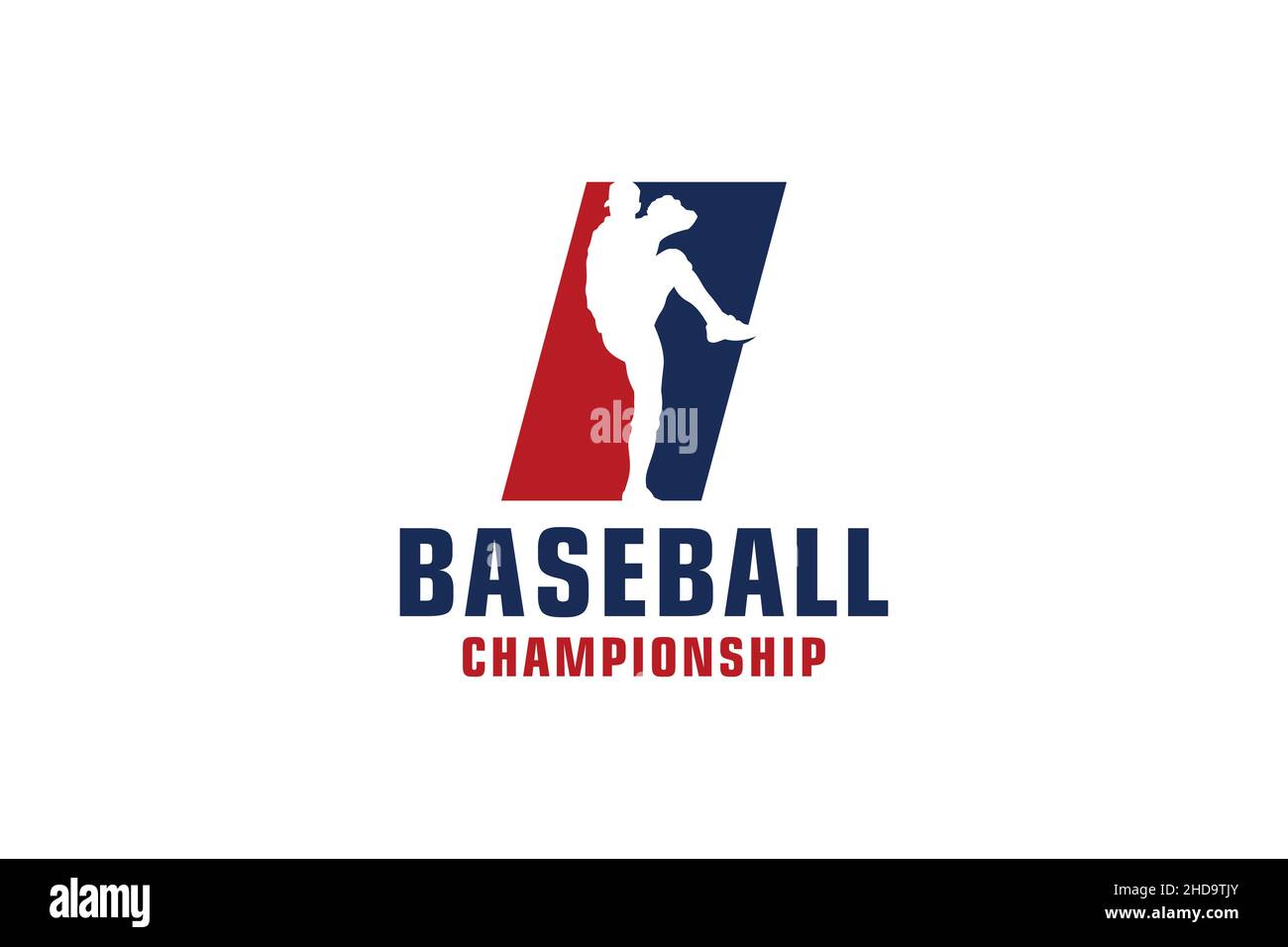Letter I with Baseball Logo Design. Vector Design Template Elements for ...