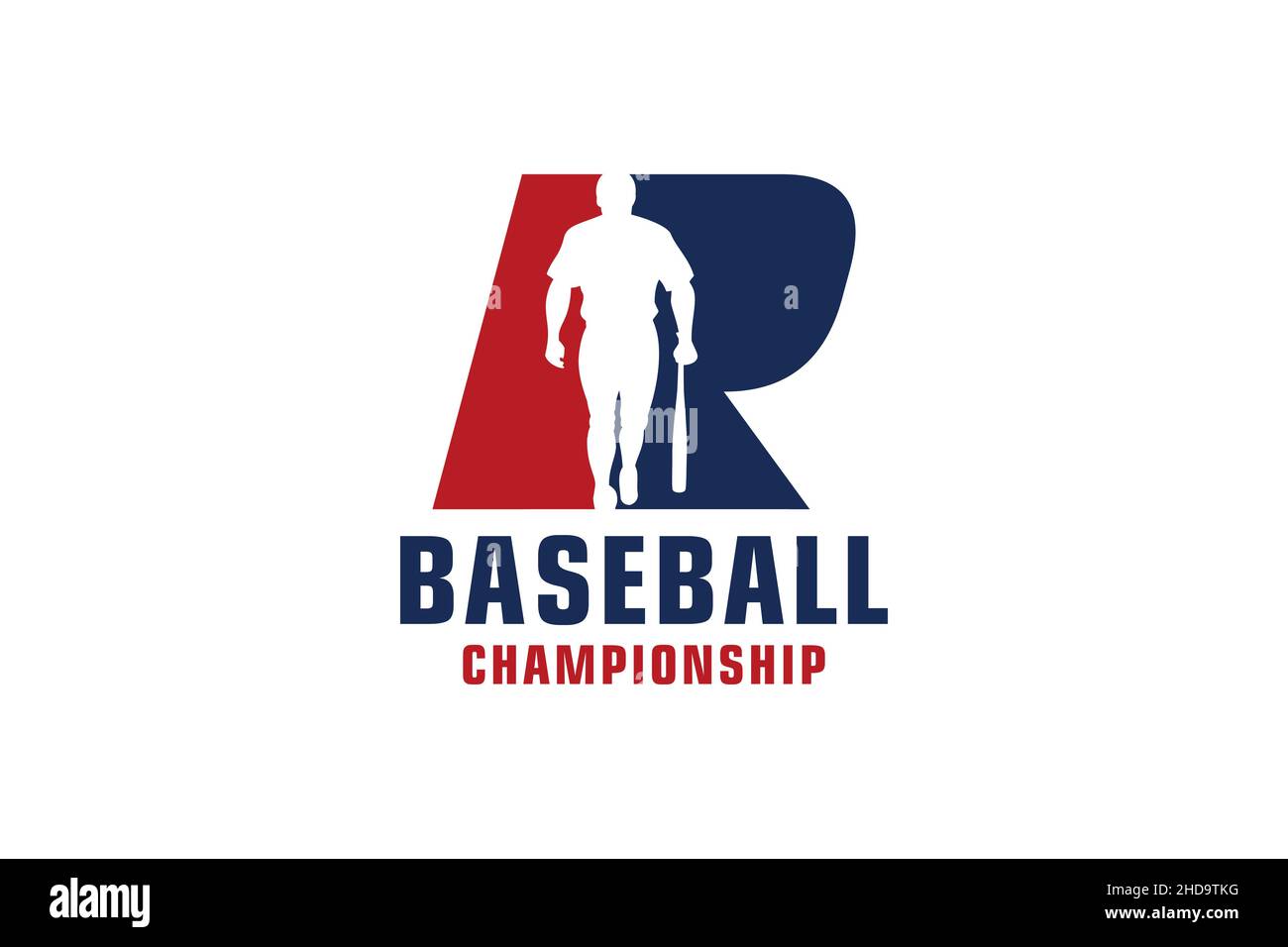 Letter R with Baseball Logo Design. Vector Design Template Elements for ...