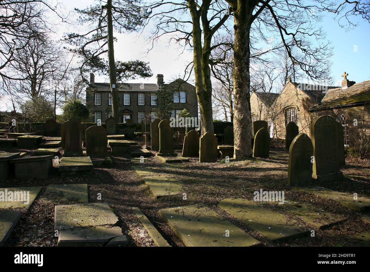 Atmospheric and eerie View of Bronte Parsonage, home of Charlotte ...
