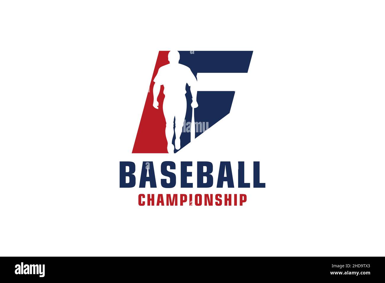 Letter F with Baseball Logo Design. Vector Design Template Elements for ...