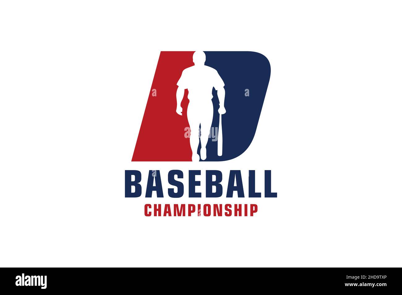 Letter D with Baseball Logo Design. Vector Design Template Elements for ...