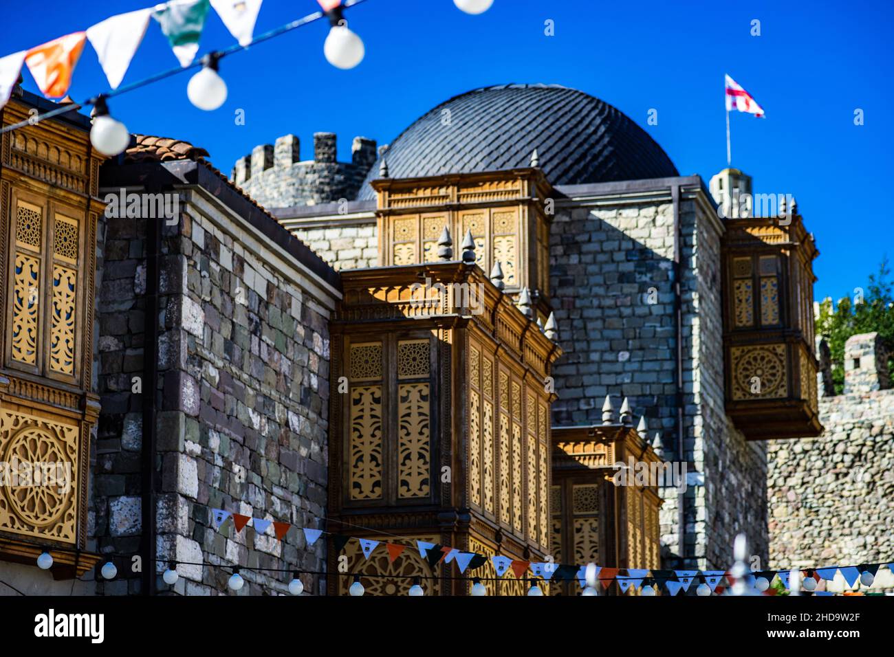 Architecture of medieval castle Rabati Stock Photo - Alamy