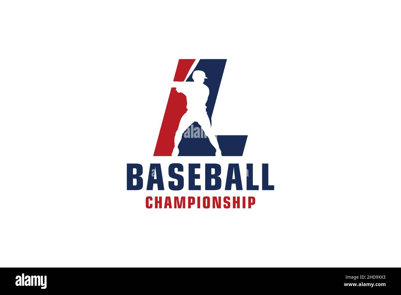 Letter L with Baseball Logo Design. Vector Design Template Elements for ...