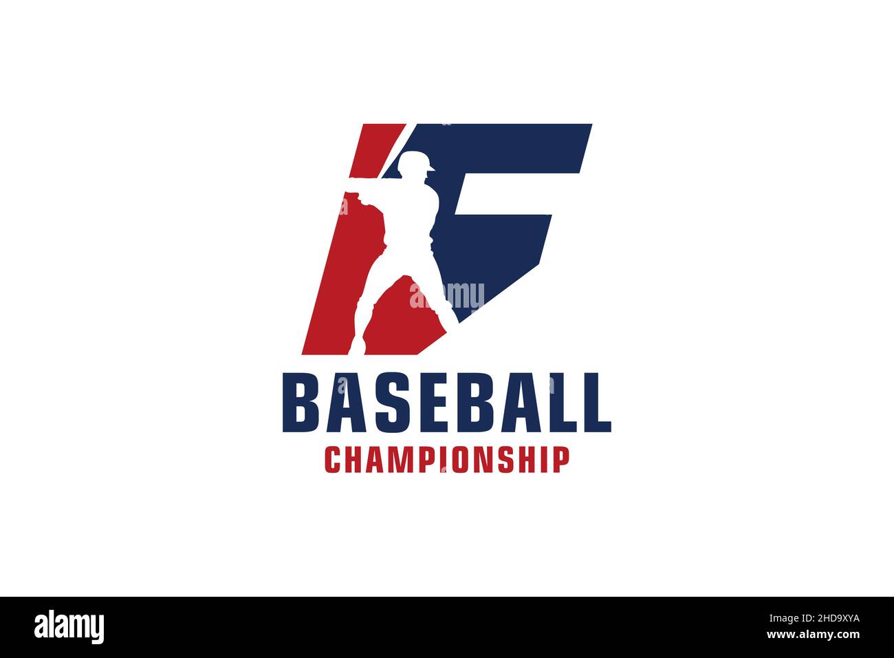 Letter F with Baseball Logo Design. Vector Design Template Elements for ...
