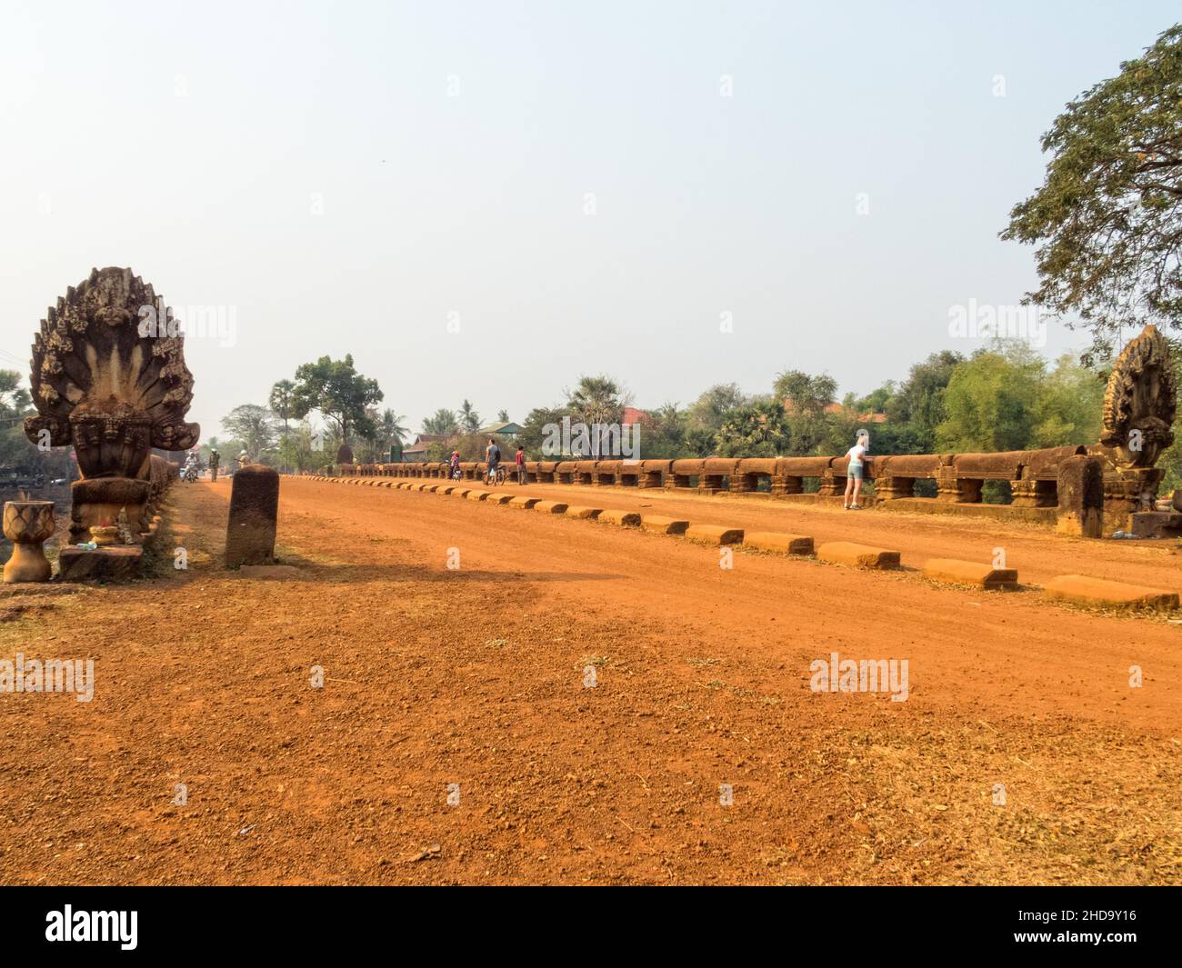 Kampong Kdei Bridge, built in the 12th century, is 86 meters long and ...