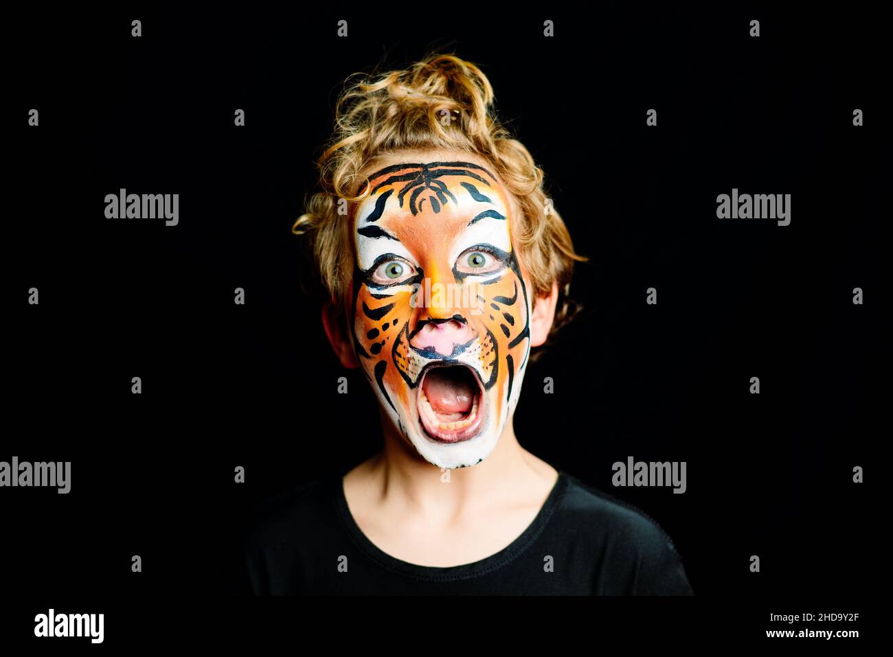 Scary boy 10 11 years hi-res stock photography and images - Alamy