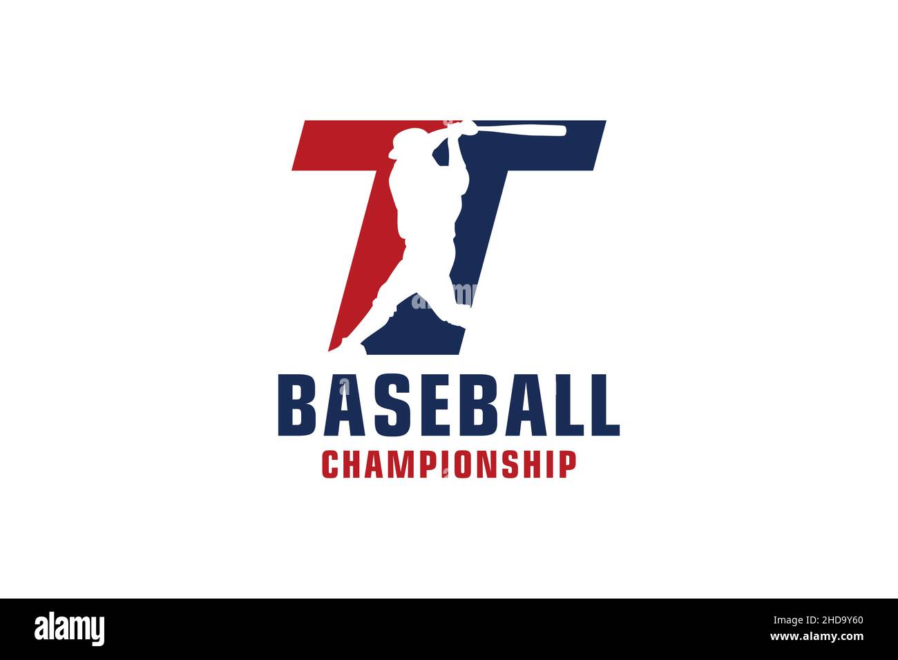 Letter T with Baseball Logo Design. Vector Design Template Elements for ...