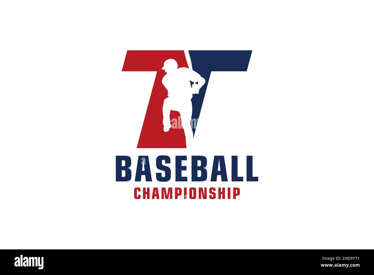 Letter T with Baseball Logo Design. Vector Design Template Elements for ...