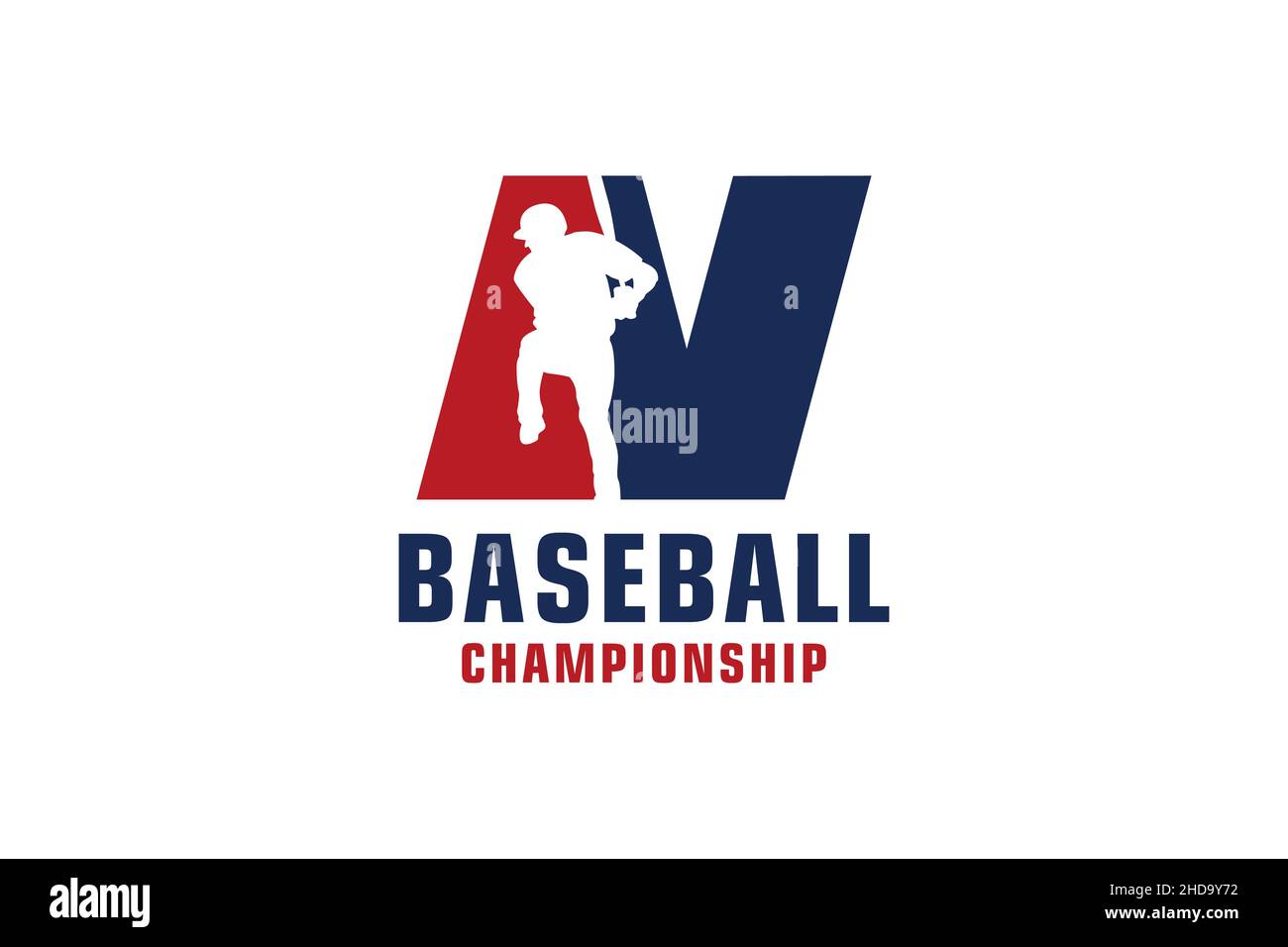 Letter N with Baseball Logo Design. Vector Design Template Elements for ...