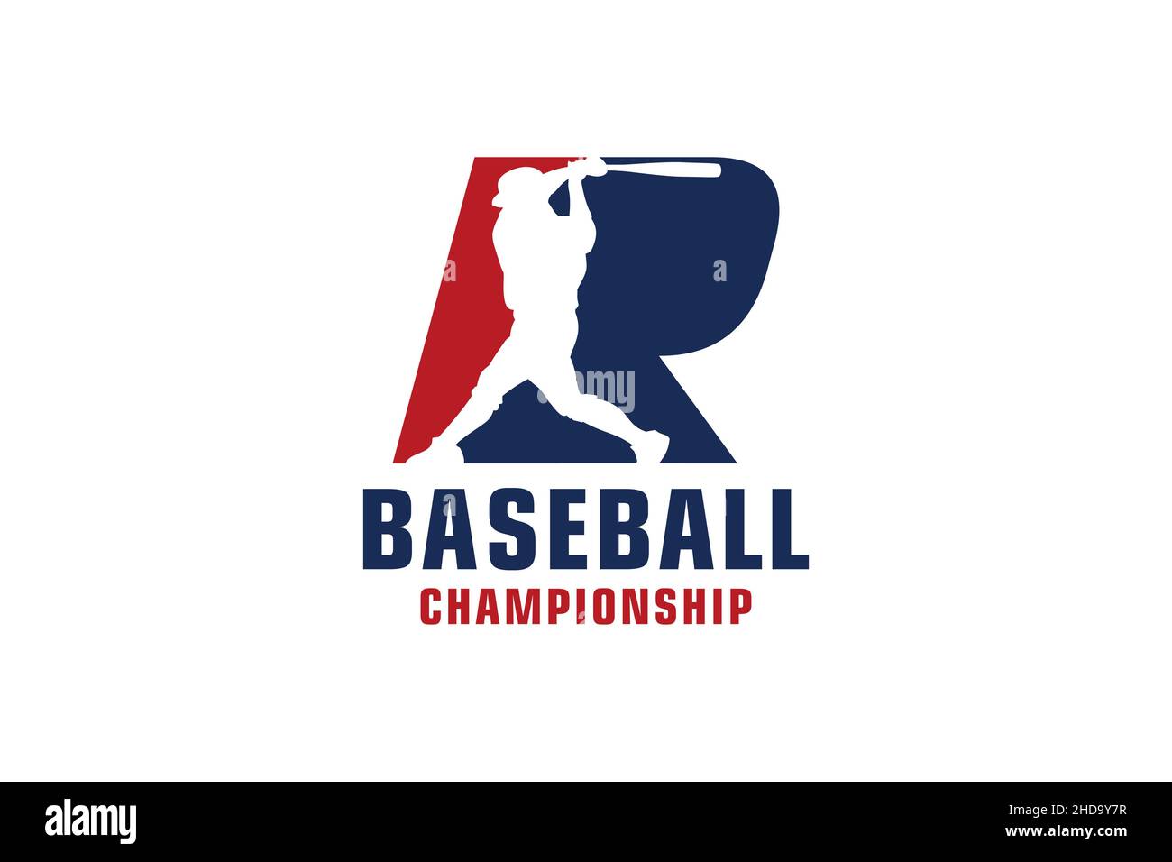 Letter R with Baseball Logo Design. Vector Design Template Elements for ...