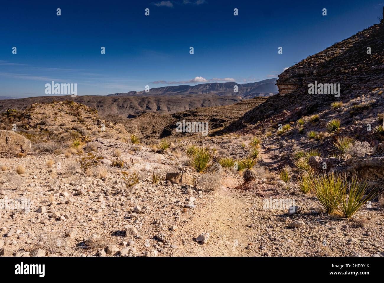 Marufo Vega Trail Heading Toward the Mexican Border in Big Bend ...