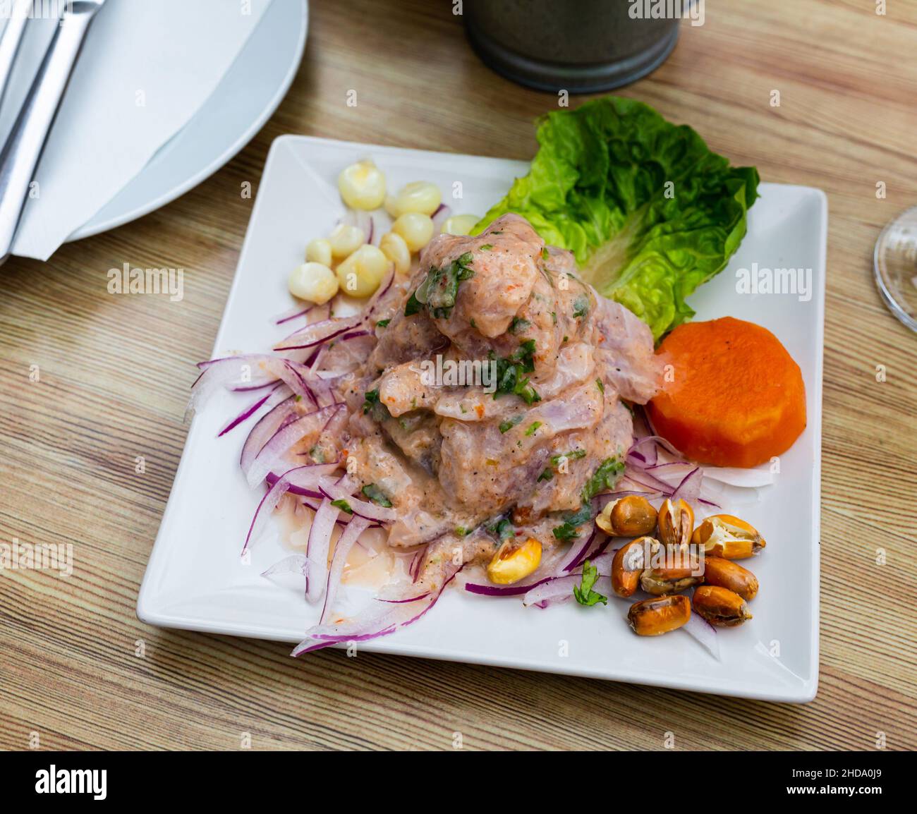 Fish ceviche bean hi-res stock photography and images - Alamy