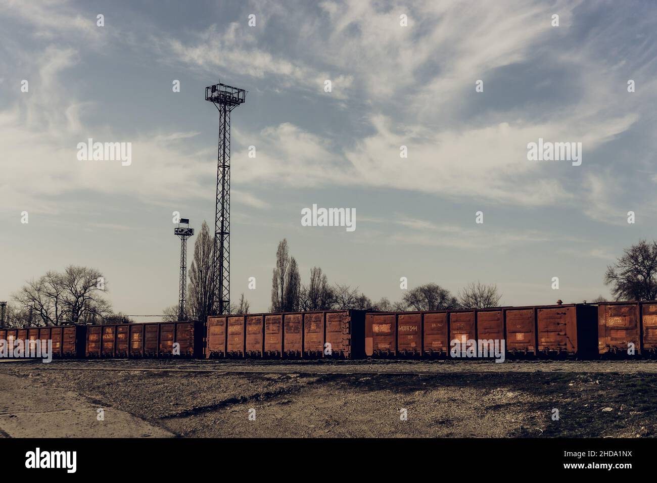 Bulk cargo train hi-res stock photography and images - Alamy