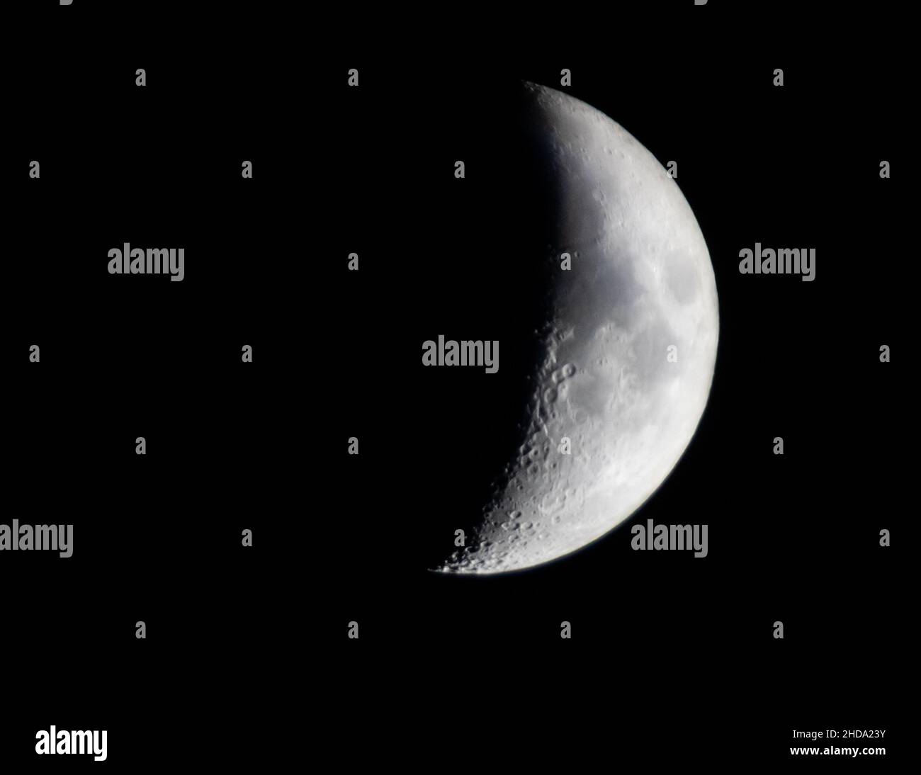 Beautiful view crescent moon hi-res stock photography and images - Alamy