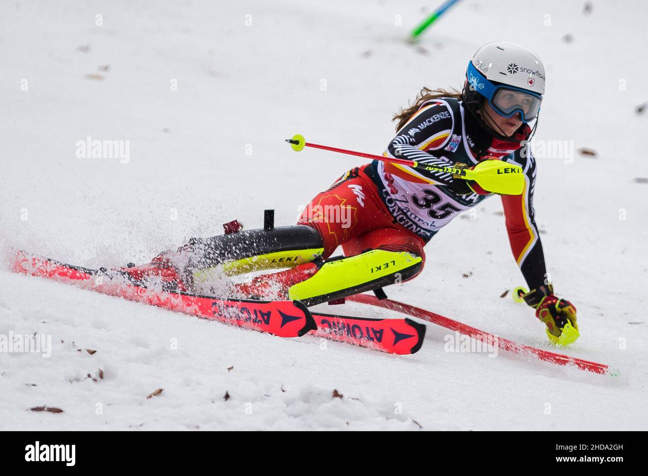 Zagreb, Croatia, 4th January 2022. Amelia Smart of Canada competes ...