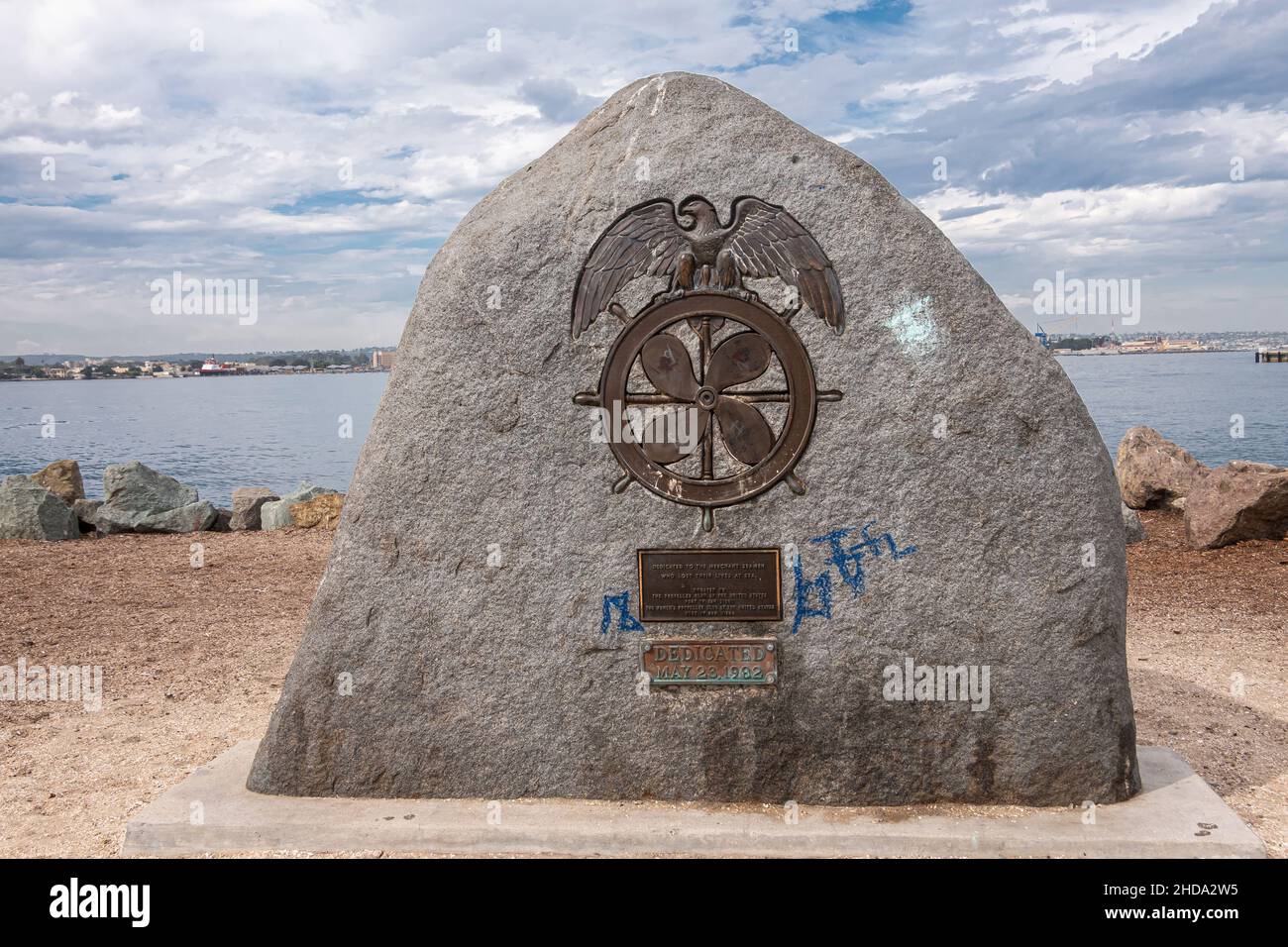 San Diego, California, USA - October 4, 2021: Merchant Seamen Memorial ...
