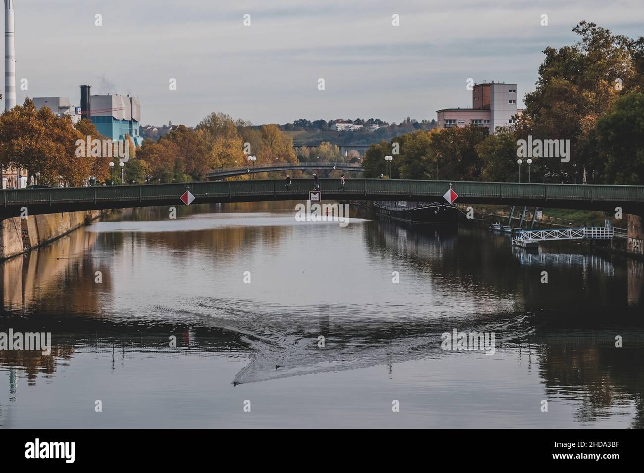 Stuttgart Rosenstein bridge over the river in Germany Stock Photo - Alamy