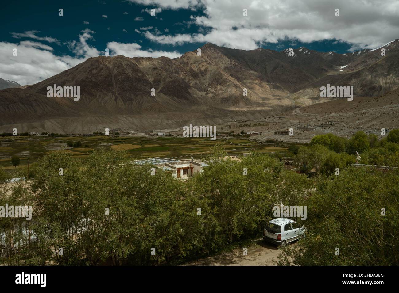 Aerial view of rural mountain areas in Ladakh, India Stock Photo - Alamy