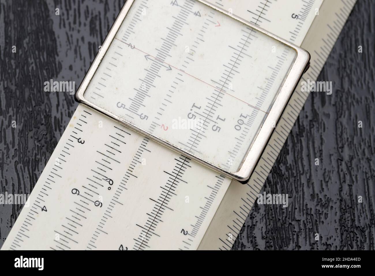 Vintage slide ruler hi-res stock photography and images - Alamy