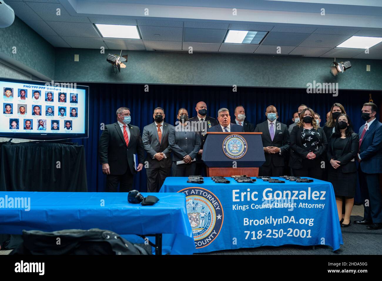 New York, NY - January 4, 2022: Brooklyn District Attorney Eric ...