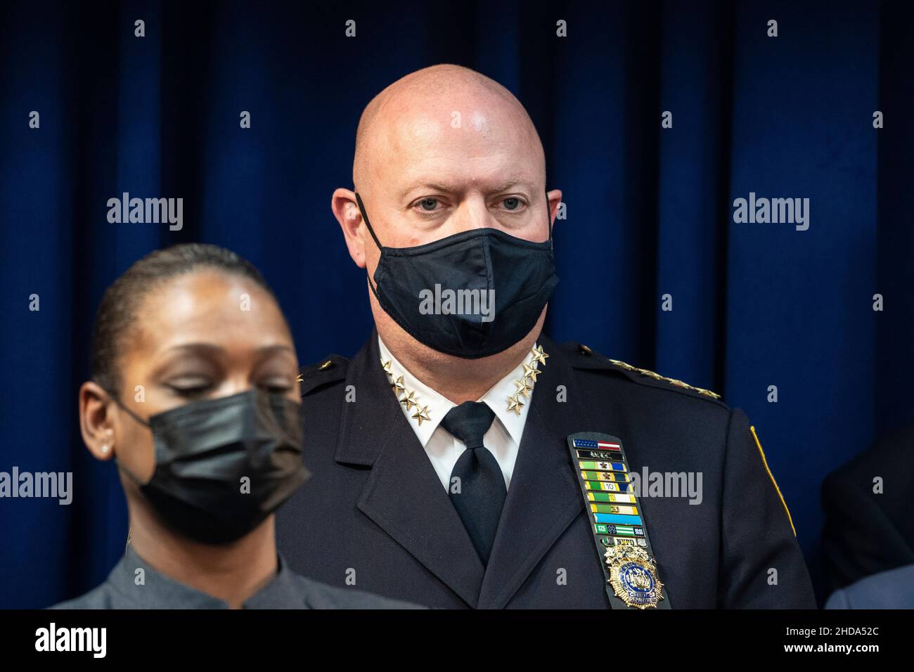 New York, NY - January 4, 2022: NYPD Chief of Department Kenneth Corey ...