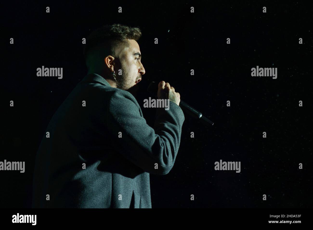 Singer Francisco Javier Alvarez Beret, known as Beret performs during a ...