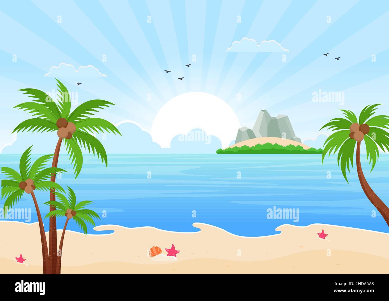 Beach Sunrise Backgrounds