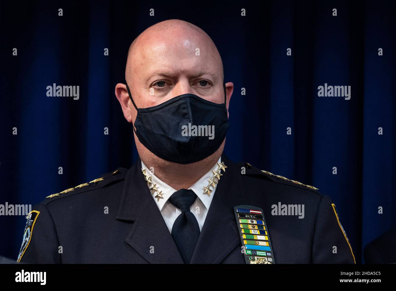 New York, NY - January 4, 2022: NYPD Chief of Department Kenneth Corey ...