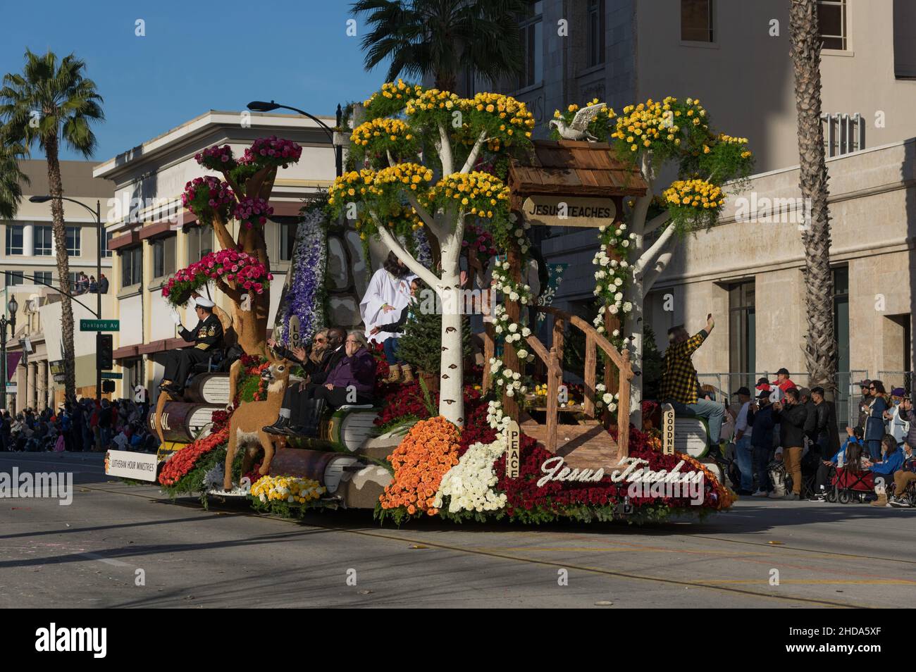 Pasadena, California. USA - January 1, 2022: image of the Jesus Teaches ...