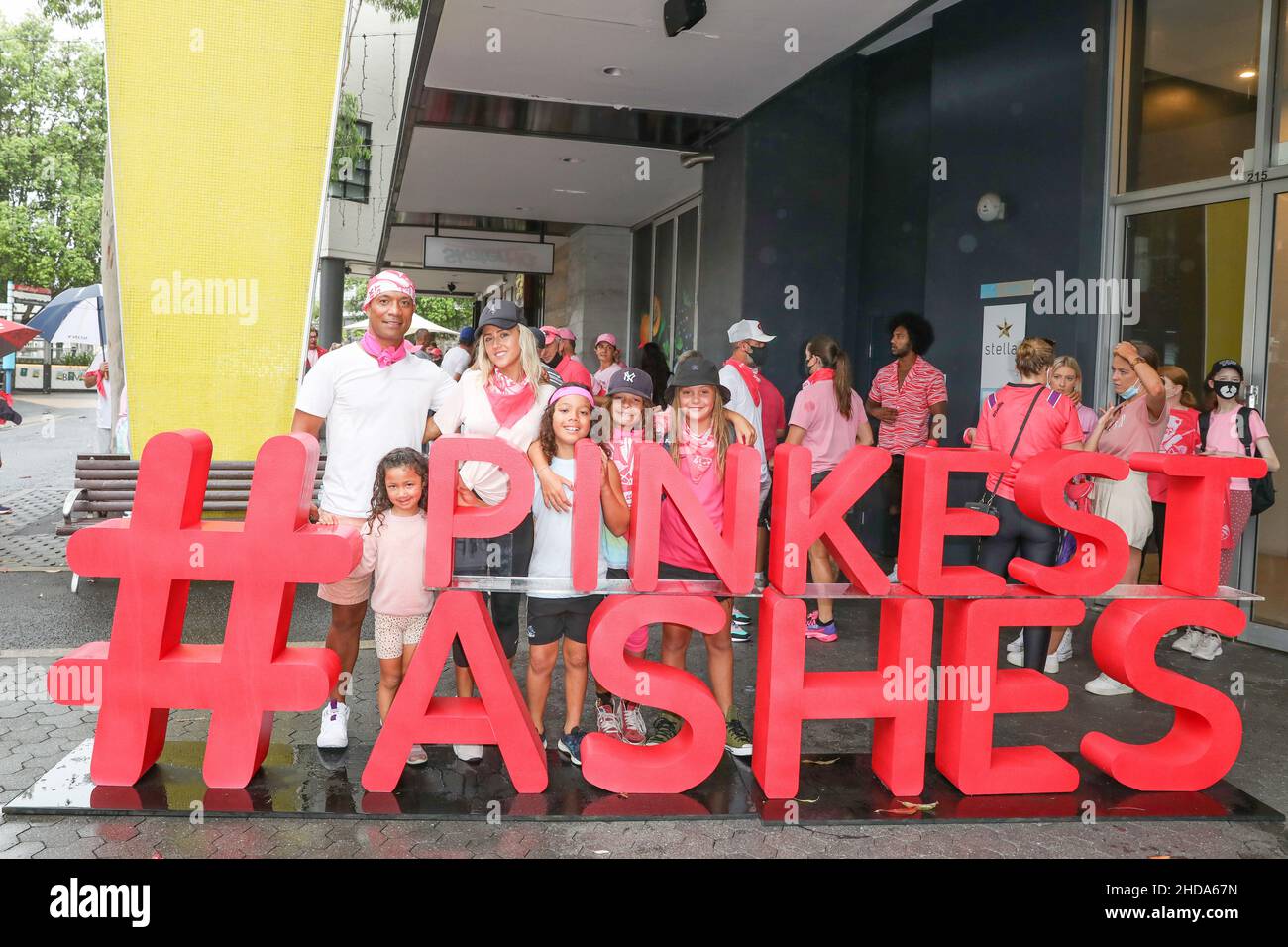 January 5, 2022: AMY TAYLOR, JUNIOR TALIPEAU and family attending the ...